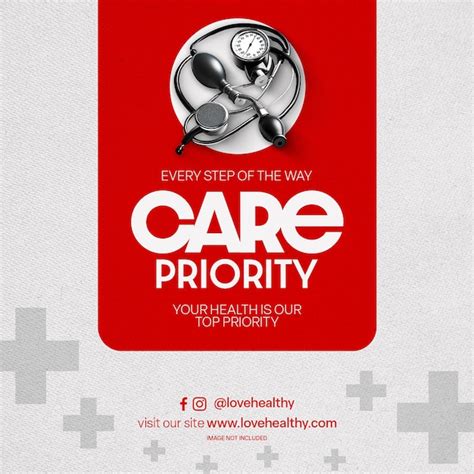Premium Psd Care Priority Medical Promotional Design For Social Media