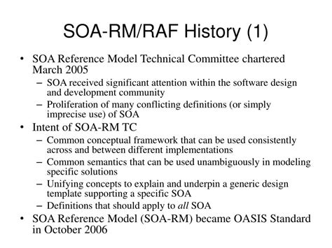 Ppt Overview Of Oasis Soa Reference Architecture Foundation Soa Raf