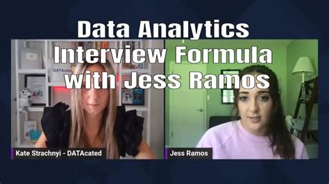 Datacated On Linkedin Data Analytics Interview Formula With Jess Ramos