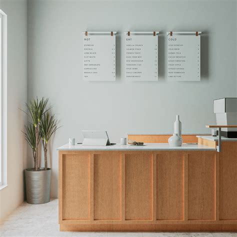 Wall Mounted Menus Menu Wall Displays George And Willy George And Willy