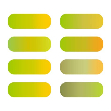 Premium Vector Orange Red Green Gradient Palettes A Collection Of Different Colored Labels