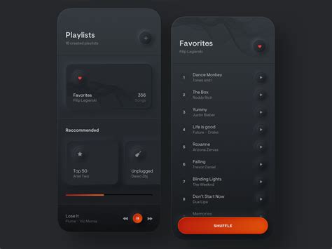 Playlists Simple Music Player By Filip Legierski For Riotters On Dribbble