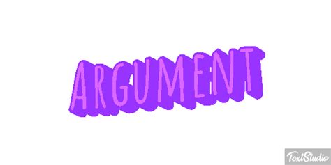 Argument Word Animated  Logo Designs