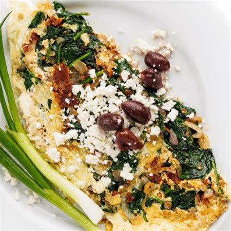Feta And Spinach Egg White Omelette The Lemon Bowl®