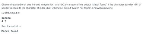 Solved Given String Userstr On One Line And Integers Idx 1