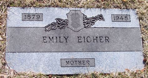 Emily Schwartz Eicher 1879 1948 Find A Grave äreminne