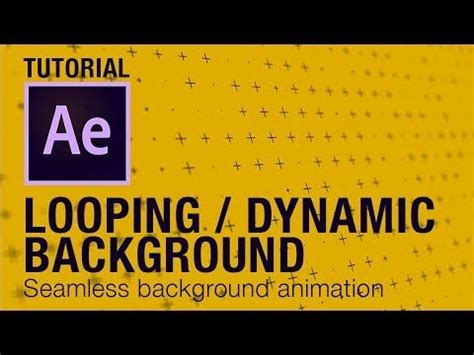 Looping Dynamic Background Animation After Effects Tutorial After Effect Tutorial Adobe After
