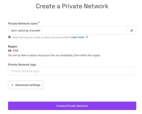 How To Create A Private Network Scaleway Documentation