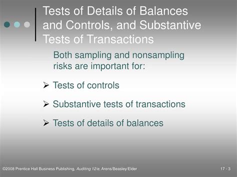 Ppt Audit Sampling For Tests Of Details Of Balances Powerpoint Presentation Id5662539