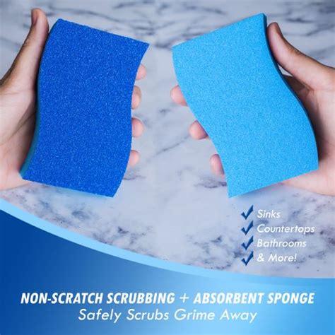 Elitra Antimicrobial Non Scratch Scrubber Sponge With Antibacterial Smell Resistant Hydrophilic