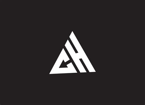 Vector De Diseño De Logotipo De Letra Ch Ilustración Del Diseño Del Logotipo Del Monograma De