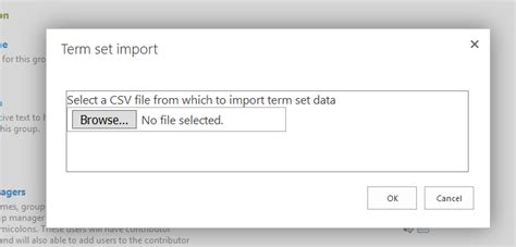 How To Import Managed Metadata Into Sharepoint