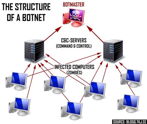 Flic Kr P Oz3jfw Structure Of A Botnet Illustration Of The