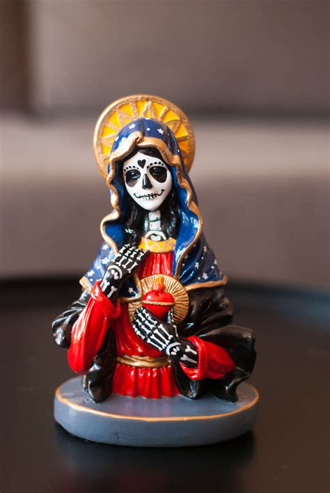 Best 13 Set Of 4 Santa Muerte Statue Mimiature Statue Goddess