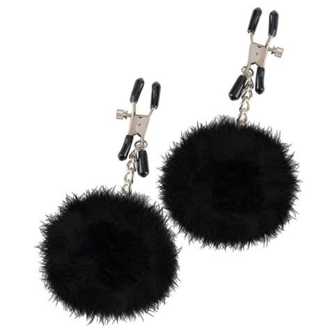 Зажимы на соски с пухом черные 4456 23 Pd купить с доставкой по выгодным ценам в интернет