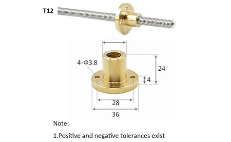 Buy T12 Lead Screw Premium Quality 2mm Pitch 12mm Thread Lead