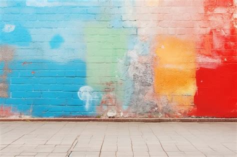 Graffiti Background And Empty Space Premium Ai Generated Image