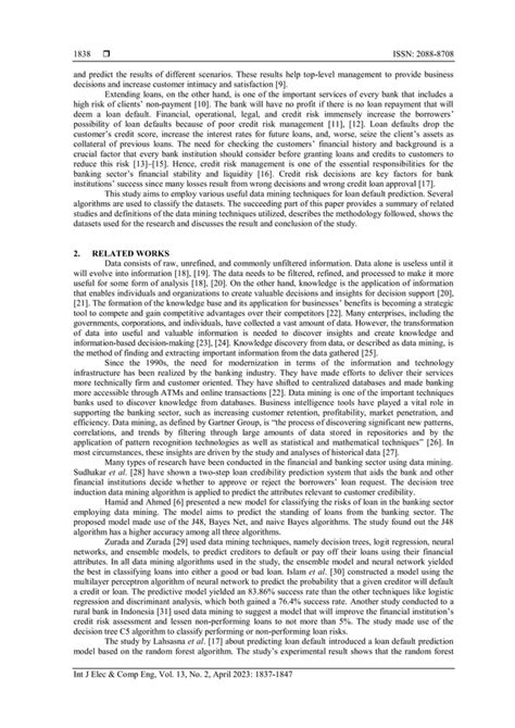 Supervised And Unsupervised Data Mining Approaches In Loan Default Prediction Pdf