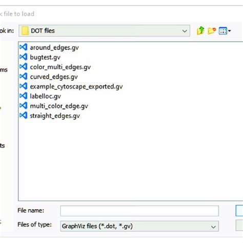 Network File To Load Dialog With Graphviz Files Selected Download