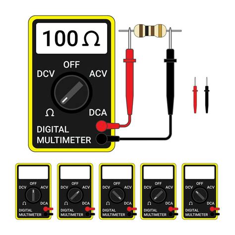 Digital Multimeter Electrical Measuring Instruments 25747565 Vector