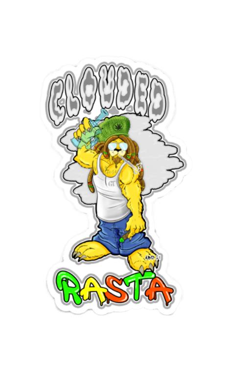 Clouded Rasta Dabrig Sticker Clouded Rasta