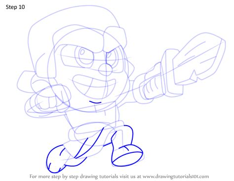 How To Draw Barbarian From Squad Busters Squad Busters Step By Step