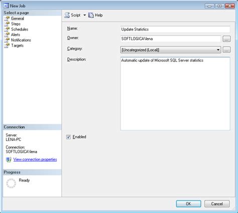 Automatic Update Of Microsoft SQL Server Statistics