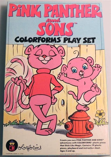 Pink Panther And Sons Colorforms Set Thats His Sons Pinky And
