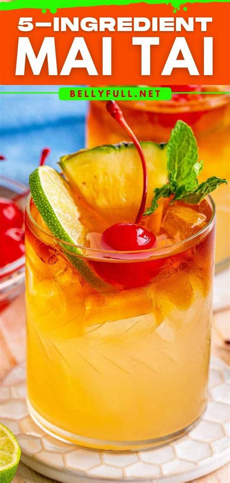 Mai Tai Cocktail Recipes Easy Summer Fun Food Lemon Recipes Healthy