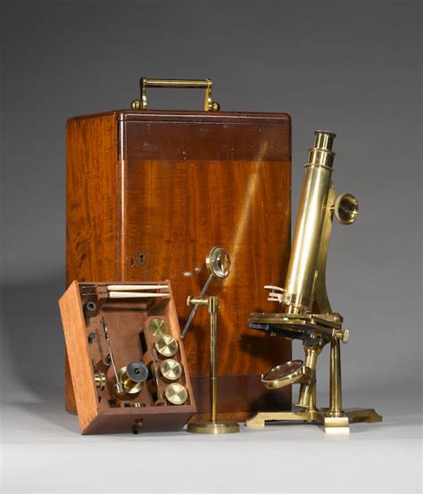 Bonhams A J B Dancer Presentation Compound Monocular Microscope 4