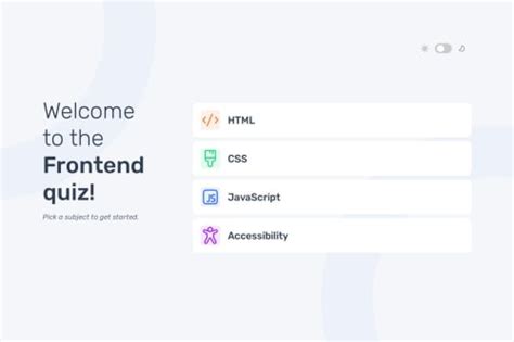 Frontend Mentor Frontend Quiz Using React And Vanilla Css Coding Challenge Solution