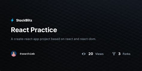 React Practice Stackblitz