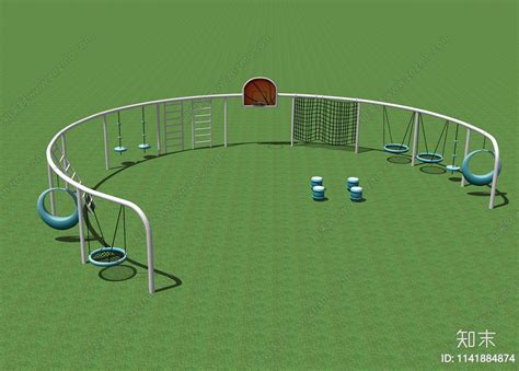 儿童户外游乐运动器材su模型下载【id 1141884874】 知末su模型网