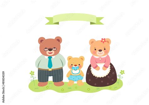 곰 가족 Stock 벡터 Adobe Stock