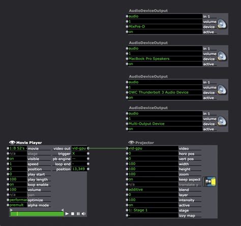 [updates from mark] where is the sound output setup troikatronix forum