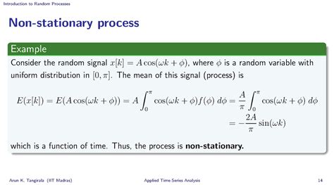 5introduction To Random Processes Continued Non Stationary Process