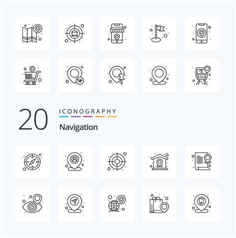 Navigation Line Icon Pack Like Document Map Gps Location Map Vector Art At Vecteezy