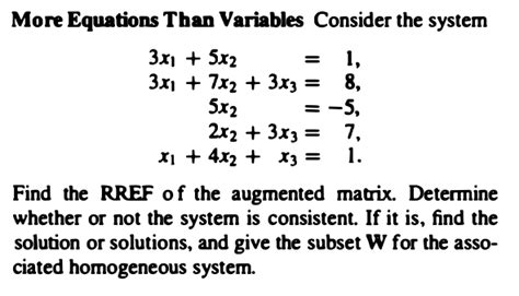 Solved More Equations Than Variables Consider The System