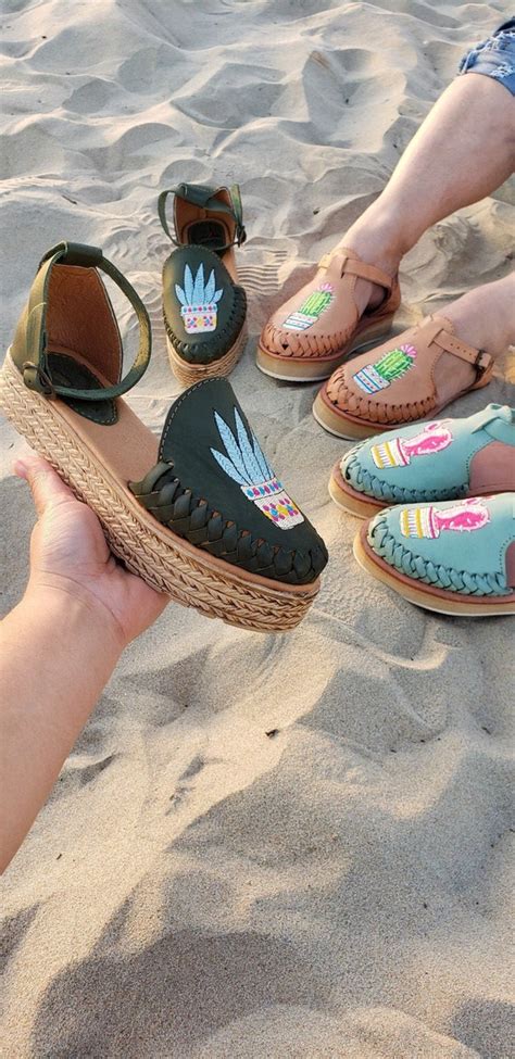 Cactus Mexican Huarache Sandals Huarache Mexicano Mexican Etsy