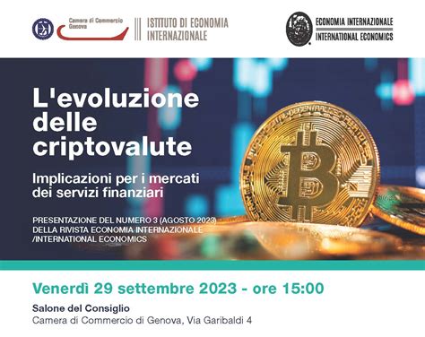 29 Settembre 2023 Ore 15 00 Convegno Levoluzione Delle Criptovalute