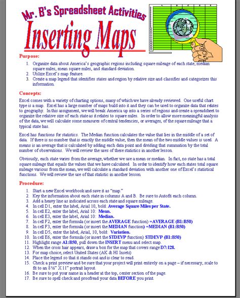 Maps With Excel