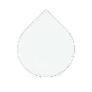 Feuercampus Funkenschutzplatte Tropfen 100×100 Cm Esg Glas 8499