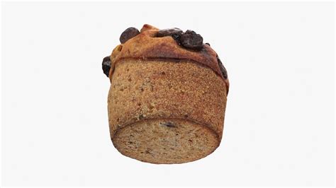 3d Chocolate Chip Muffin Model Turbosquid 2162077