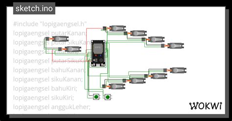 esp32 tangan robot v1 wokwi esp32 stm32 arduino simulator