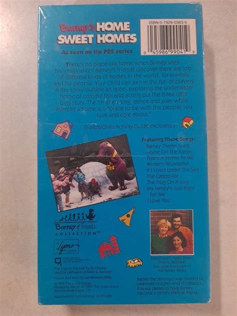 Barney Barneys Home Sweet Homes Vhs 1993 For Sale Online Ebay