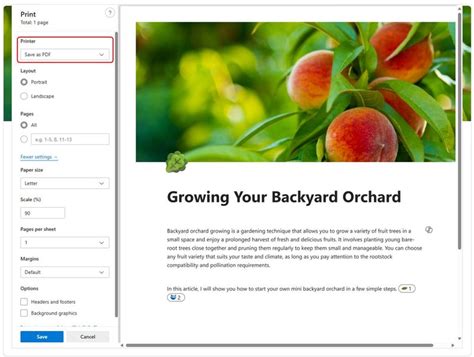 print and export microsoft loop pages