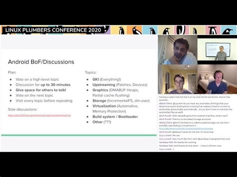 Linux Plumbers Conference Talk Android Discussions From Linux Plumbers