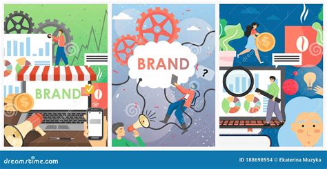 业务品牌推广矢量图海报横幅模板集 向量例证 插画 包括有 概念 设计 编译 创新 海报 登广告者做广告 188698954