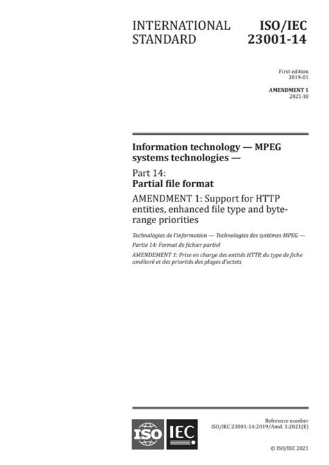 ISO IEC Amd Information Technology MPEG Systems Technologies Part