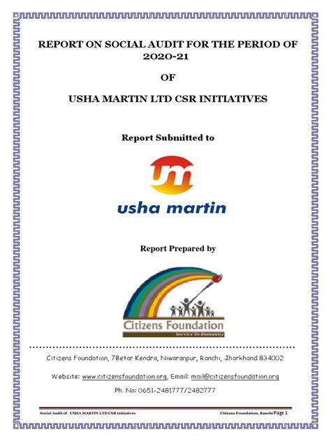 Csr Audit Report 2020 21 Pdf